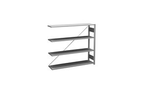 4250623774888 - Sideboard-Steckregal verzinkt Höhe 1200 mm 4 Böden Anbauregal Bodentiefe 300 mm Fachlast 185 kg hofe