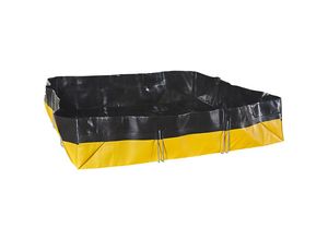 4262512390574 - Faltwanne für Kleingebinde und Fässer 4 x 200 l Volumen 680 l B 1524 x T 1524 x H 305 mm Polyethylen schwarz