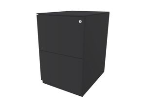 5020073787290 - BISLEY Rollcontainer Note™ mit 2 Hängeregistraturen HxB 652 x 420 mm mit Top anthrazitgrau