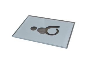 4060081708345 - Türschild Piktogramm WC HxB 148 x 105 mm selbstklebend Behinderte kaiserkraft