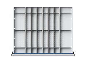 4014641062101 - Einteilungssatz für Schubladen-BxT 750 x 600 mm ⅛-Teilung für Fronthöhe 90 - 150 mm ANKE