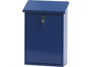 8713631024902 - Standard-Briefkasten Stahlblech pulverbeschichtet blau RAL 5005 kaiserkraft