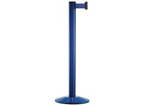 4045806052583 - Gurtpfosten aus Aluminium Pfosten blau Auszug 2300 mm Gurtfarbe Blau kaiserkraft