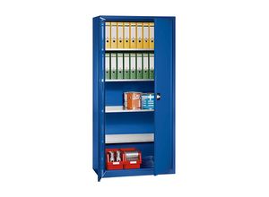 4061753008848 - eurokraft pro Flügeltürschrank aus Stahlblech HxBxT 1950 x 950 x 500 mm 4 Fachböden enzianblau RAL 5010