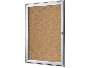 4061753018700 - eurokraft pro Schaukasten mit Flügeltür Außen-BxHxT 522 x 697 x 33 mm Korkrückwand