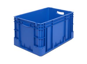 4250677903074 - Industriebehälter Volumen 60 l LxBxH 600 x 400 x 320 mm VE 3 Stk blau kaiserkraft
