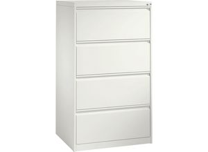 4062084676379 - Karteikartenschrank ACURADO 2-bahnig 4 Schübe verkehrsweiß C+P