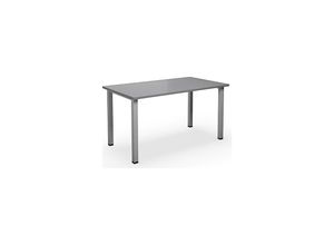 4061753264275 - Mehrzwecktisch DUO-U gerade Platte Tiefe 800 mm Breite 1400 mm lichtgrau silber kaiserkraft