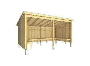 5703393742681 - Nordic Grillhütte aus Holz HxBxT 2200 x 2180 x 4320 mm (95 m²) kaiserkraft