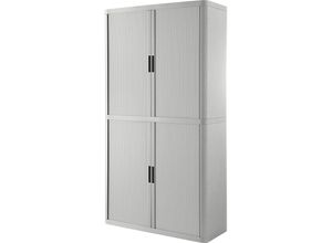3660141929157 - Paperflow Rollcontainer-Schrank Metall PP (Polpypropylen) PS (Polystyrol) 4 Fachböden abschließbar 1100 x 415 x 2040 mm Grau