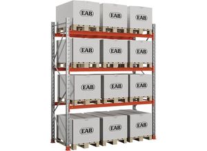 4061753270450 - Palettenregal verzinkt orange HxBxT 3500 x 2930 x 1100 mm Fachlast 2250 kg Grundregal kaiserkraft