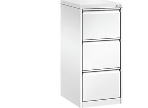 4062084675921 - Karteikartenschrank ACURADO 1-bahnig 3 Schübe verkehrsweiß C+P