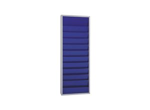 4052301027190 - Planungstafel mit 10 Schienen zweireihig HxBxT 1280 x 554 x 74 mm blau EICHNER