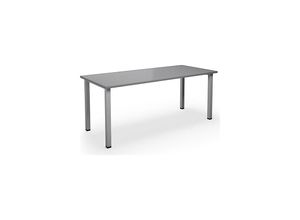 4061753264633 - Mehrzwecktisch DUO-U gerade Platte Tiefe 800 mm Breite 1800 mm lichtgrau silber kaiserkraft
