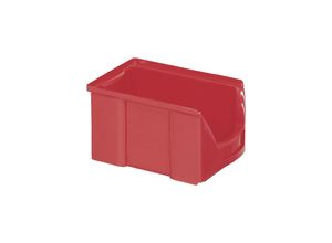 8055520304031 - FUTURA-Sichtlagerkasten aus Polyethylen LxBxH 229 x 148 x 122 mm VE 25 Stk rot kaiserkraft