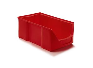 8055520313033 - FUTURA-Sichtlagerkasten aus Polyethylen LxBxH 360 x 208 x 147 mm VE 12 Stk rot kaiserkraft