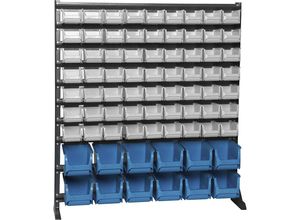 4061753286079 - Kleinteile-Lagerregal ECO mit Sichtlagerkästen HxT 1110 x 235 mm kaiserkraft