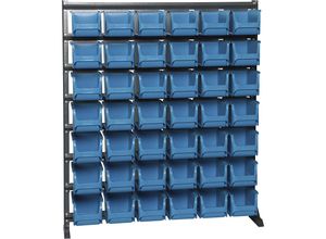 4061753286062 - Kleinteile-Lagerregal ECO mit Sichtlagerkästen HxT 1160 x 235 mm kaiserkraft
