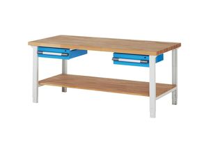 4040376217820 - eurokraft pro Werkbank Baukastensystem Serie 7000 2 Schubladen 150 mm BxT 2000 x 900 mm