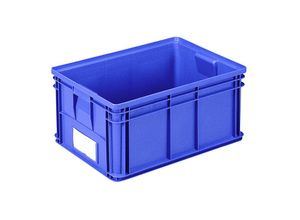4052941124907 - Stapeltransportkasten LxBxH 650 x 470 x 300 mm Farbe Blau VE 3 Stk kaiserkraft