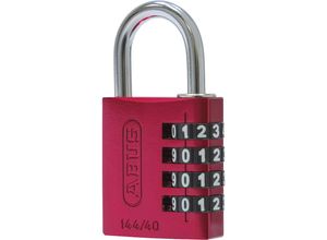 4003318823770 - ABUS Zahlenschloss Aluminium 144 40 Lock-Tag VE 6 Stk rot