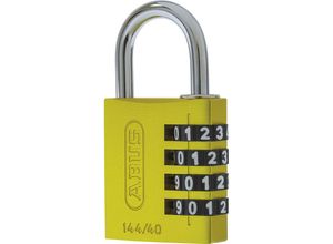 4003318823732 - ABUS Zahlenschloss Aluminium 144 40 Lock-Tag VE 6 Stk gelb