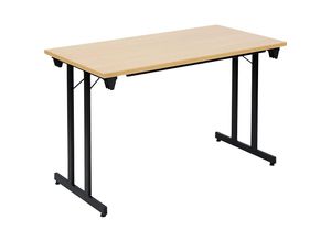4061753246554 - Klapptisch F25 BxT 1200 x 600 mm Platte Buche-Dekor Gestell schwarz kaiserkraft