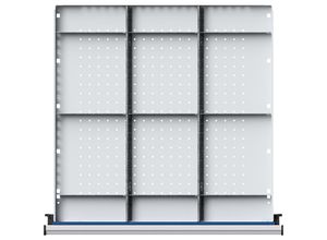 4014641061821 - Trennblech 1 3-Teilung für Schrankbreite 760 mm für Schubladenhöhe 90 - 150 mm ANKE