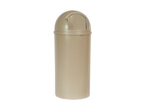 0086876156881 - Abfallbehälter (PE) feuerhemmend Volumen 80 l HxØ 1070 x 455 mm beige Rubbermaid