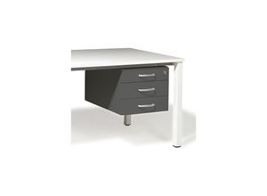 5905745100976 - Unterschrank für Desk Duo BxT 428 x 600 mm dunkelgrau kaiserkraft