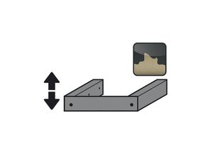 4250101136672 - asecos Justiervorrichtung inkl Sockelblende für Gefahrstoffschrank 1-türig Breite 600 mm
