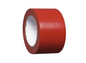 4055381438399 - Bodenmarkierungsband aus Vinyl einfarbig Breite 75 mm rot VE 16 Rollen kaiserkraft