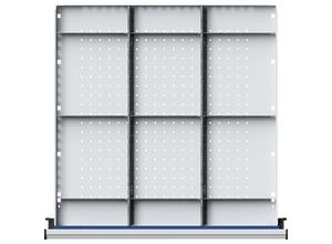 4014641061845 - Trennblech 1 3-Teilung für Schrankbreite 760 mm für Schubladenhöhe 180 - 360 mm ANKE