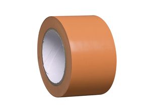 4055381354156 - Bodenmarkierungsband aus Vinyl einfarbig Breite 75 mm orange VE 8 Rollen kaiserkraft