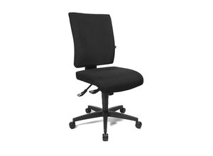 4014296957555 - Bürostuhl COMFORT Höhenverstellbare Rückenlehne Bezug schwarz Topstar
