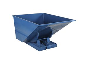 7332687084367 - Kippbehälter für leichte Güter Traglast 600 kg signalblau RAL 5005 Volumen 09 m³ kaiserkraft