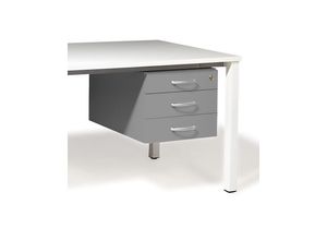 5905745100969 - Unterschrank für Desk Duo BxT 428 x 600 mm lichtgrau kaiserkraft