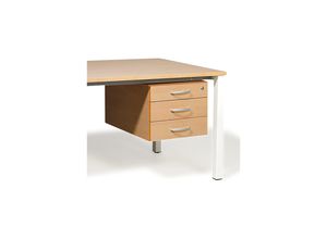 5905745100945 - Unterschrank für Desk Duo BxT 428 x 600 mm Buche kaiserkraft