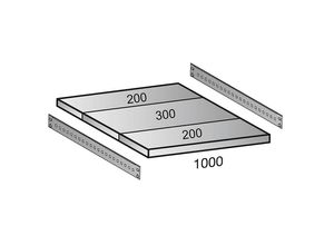 4260035211871 - Fachboden für Industriesteckregal Bodenbreite 1000 mm Tiefe 700 mm kaiserkraft