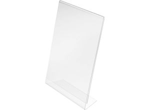 4013695065243 - Tischaufsteller schräg Polystyrol Format DIN A6 hoch VE 6 Stk magnetoplan