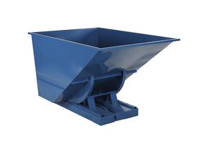 7332687084374 - Kippbehälter für leichte Güter Traglast 600 kg signalblau RAL 5005 Volumen 11 m³ kaiserkraft
