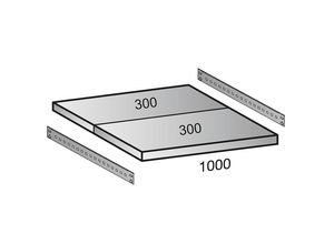 4260035210928 - Zusatzboden für Archiv-Steckregal Tiefe 600 mm Breite 1000 mm kaiserkraft
