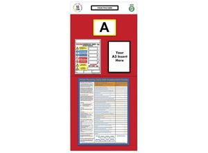 5025480059145 - Regal-Infoboard Einzelmarkierung Bewertung HxB 2000 x 900 mm rot kaiserkraft