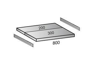 4260035211376 - Fachboden für Industriesteckregal Bodenbreite 800 mm Tiefe 500 mm kaiserkraft