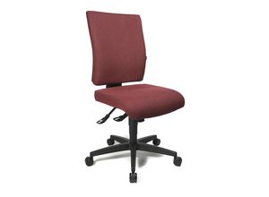 4014296957524 - Bürostuhl COMFORT Höhenverstellbare Rückenlehne Bezug bordeaux Topstar