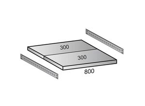 4260035211468 - Fachboden für Industriesteckregal Bodenbreite 800 mm Tiefe 600 mm kaiserkraft