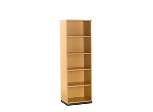4260429761784 - LENA - Büroregal 4 Fachböden 5 Ordnerhöhen HxBxT 1869 x 600 x 442 mm Buche-Dekor kaiserkraft