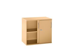 4260429761586 - LENA - Schiebetürenschrank 1 Fachboden 2 Ordnerhöhen 2 Schiebetüren HxBxT 722 x 800 x 442 mm Buche-Dekor kaiserkraft