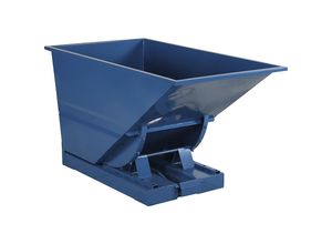 7332687084350 - Kippbehälter für leichte Güter Traglast 600 kg signalblau RAL 5005 Volumen 06 m³ kaiserkraft
