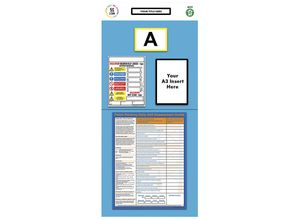 5025480059121 - Regal-Infoboard Einzelmarkierung Bewertung HxB 2000 x 900 mm blau kaiserkraft